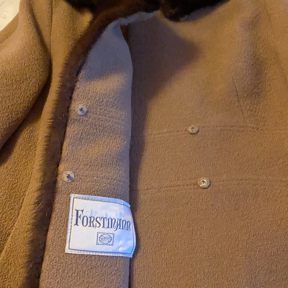 Forstmann | Jackets & Coats | Vintage Forstmann Wool And Fur Coat ...